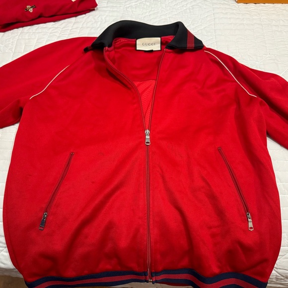Gucci | Jackets & Coats | Red Gucci Jacket | Poshmark